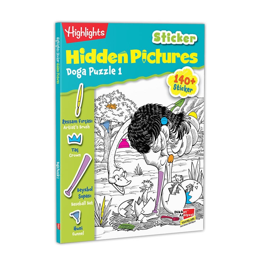 Sticker Hidden Pictures 4'lü Set Dikkat ve Zeka Gelişim Seti