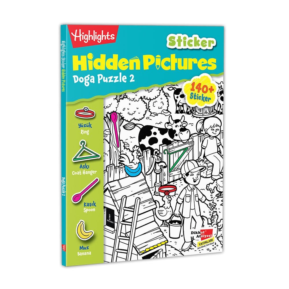 Sticker Hidden Pictures Doğa Puzzle 2'li Set
